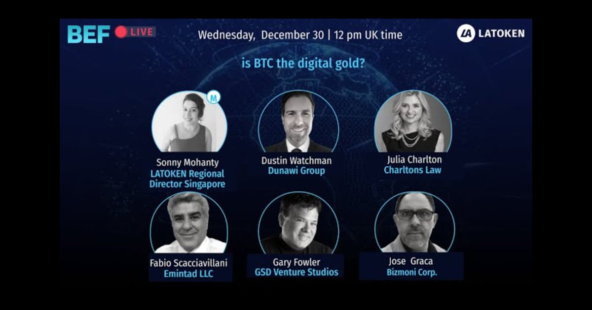 Julia Charlton is appearing on LATOKEN VCTV's online panel discussion ...